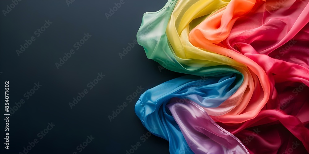 Colorful LGBTQ pride flag design representing diverse gender identities ...