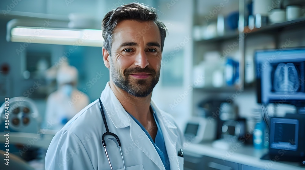 Flat Design Orthopedic Surgeon Modern Joint Replacement Theme Animation ...