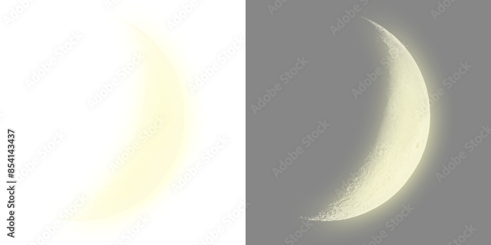 Moon, star, stars, sparkles, falling star, isolated on transparent ...