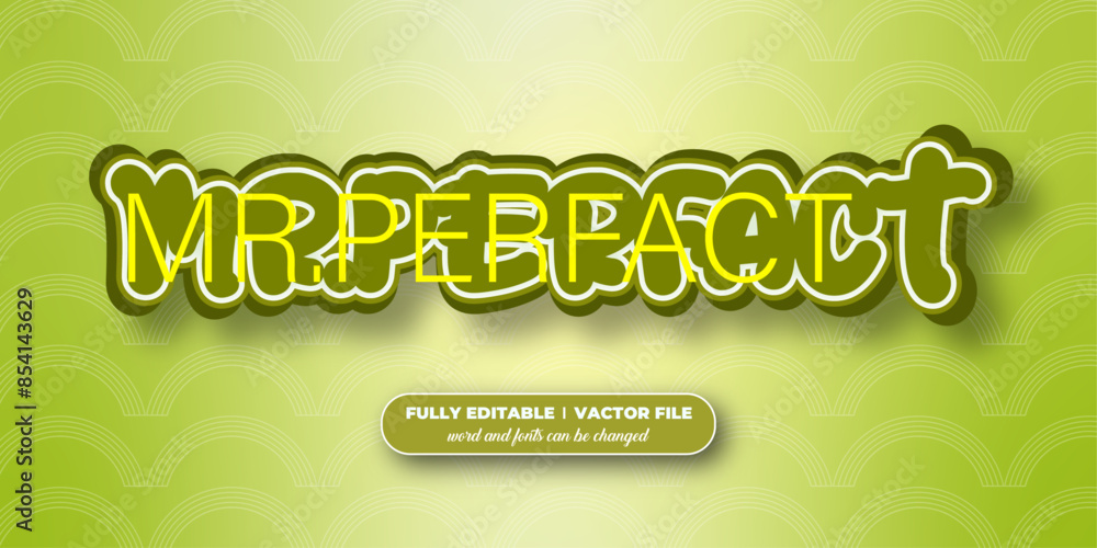 3D Fully Editable Vintage Style Text Effect. editable original vector ...