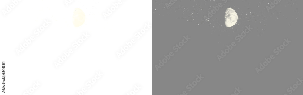 Moon, star, stars, sparkles, falling star, isolated on transparent ...