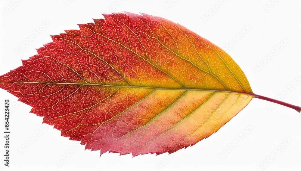 autumn colored fall leaf isolated on transparent background overlay ...