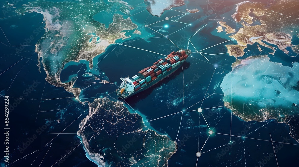 Modern cargo vessels use sophisticated supply chain networks and world ...