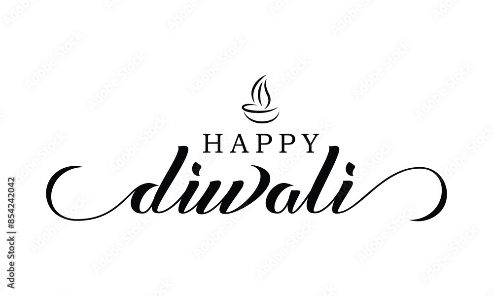 Happy Diwali text vector, Happy Diwali text design, Happy Diwali ...