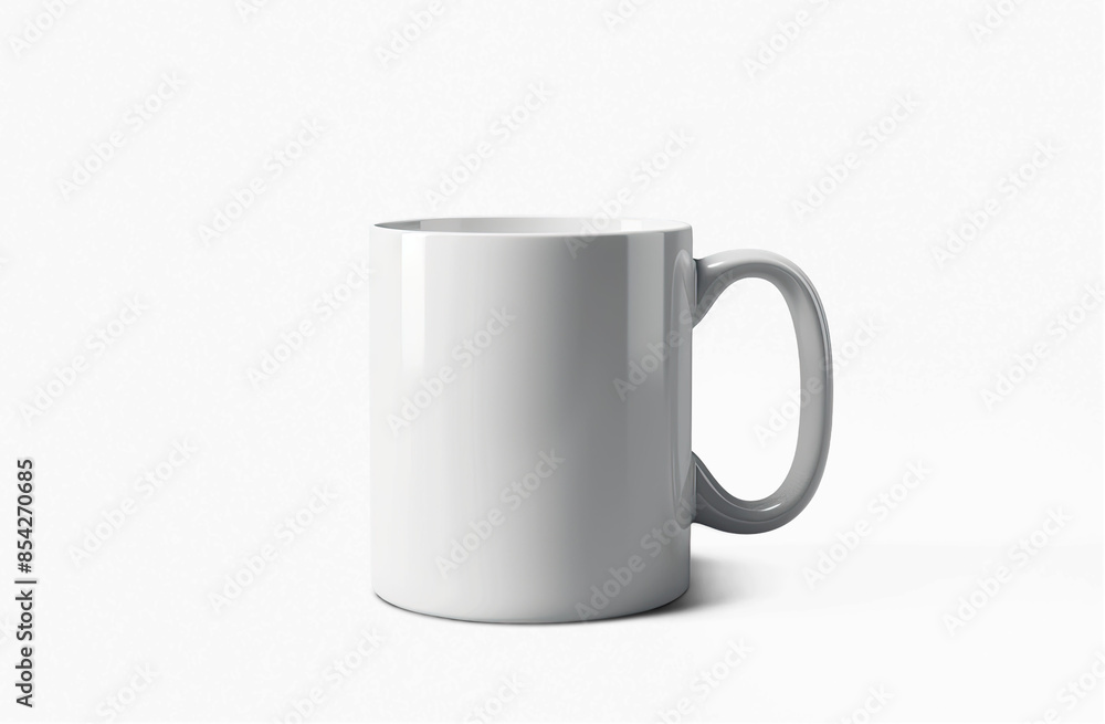 White coffee mug mockup on white background | Isolated on Transparent ...