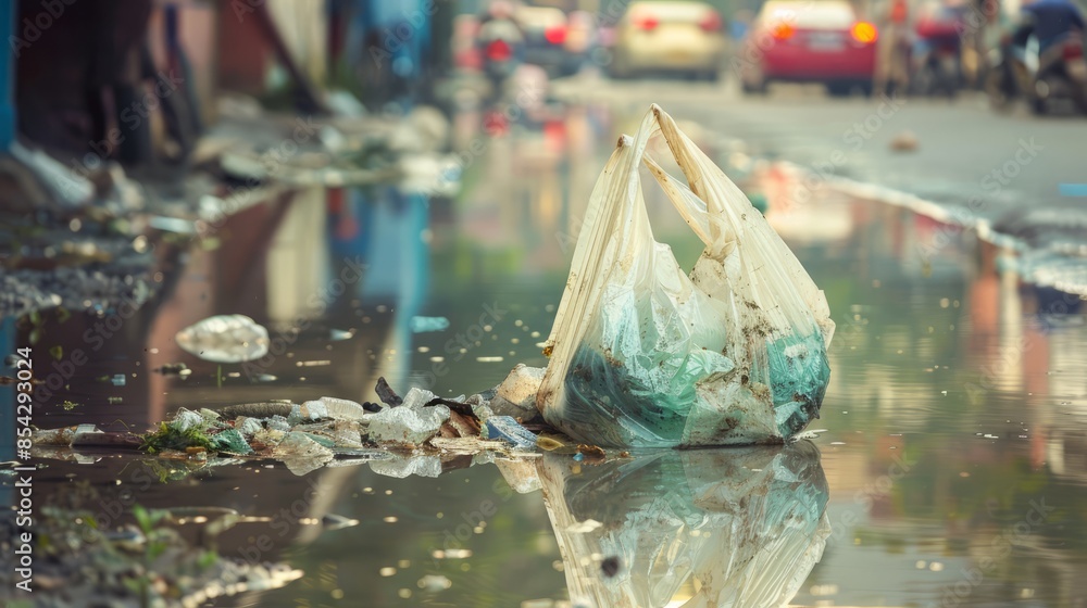 disposable plastic bag, waste, recycling, environmental issues Stock ...