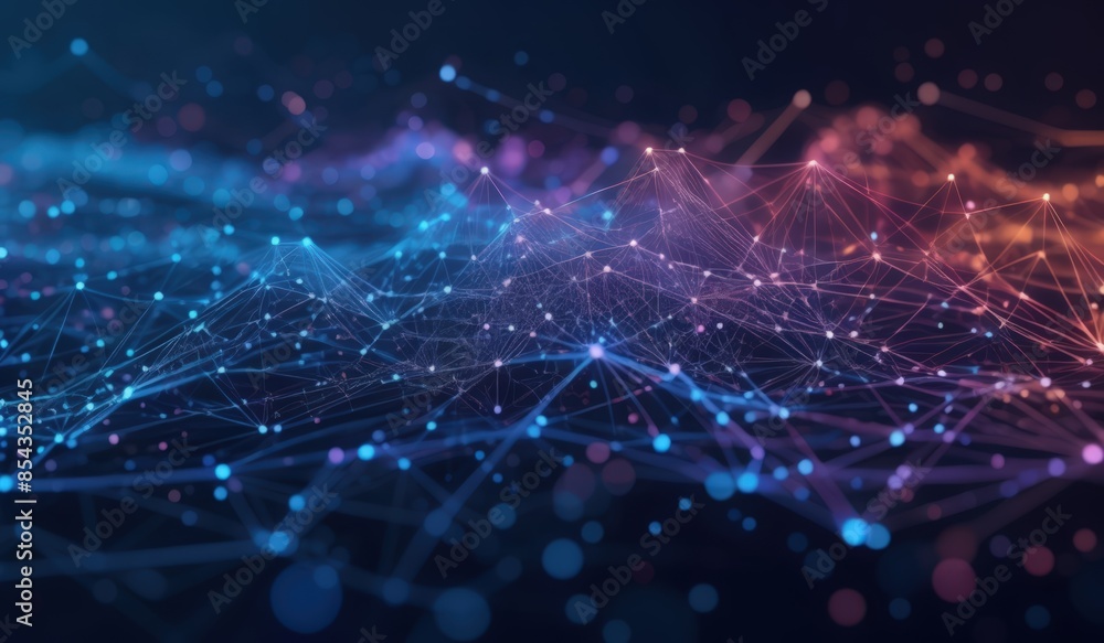 ภาพประกอบสต็อก power ai internet network technology, digital marketing ...