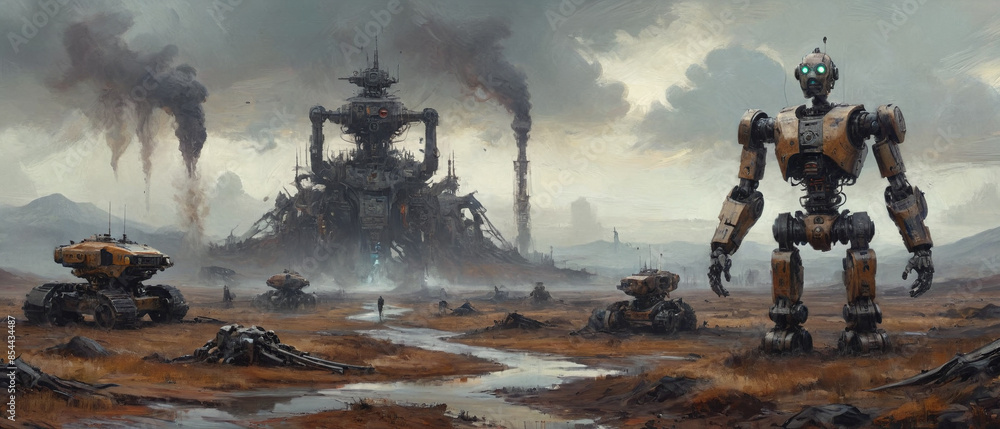 A surreal vision of a world controlled by robots is brought to life ...