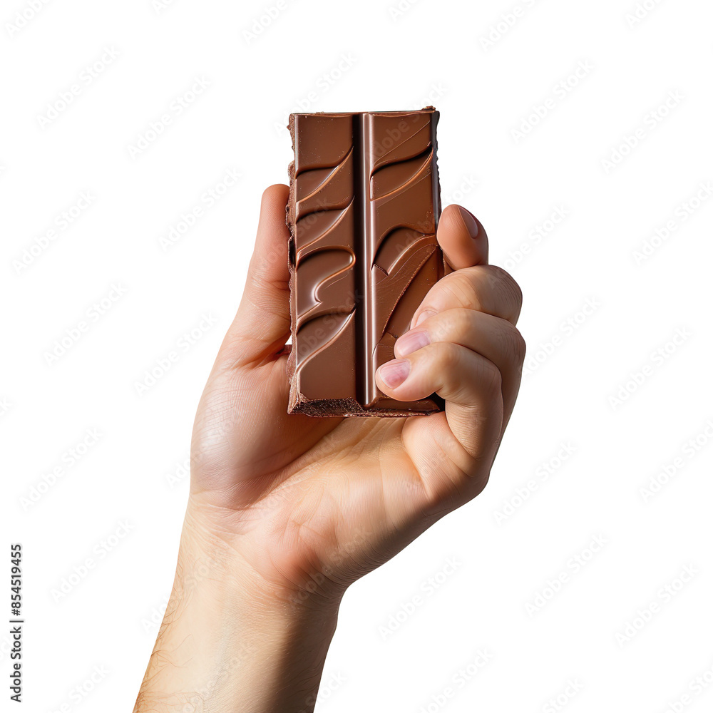 Hand-Holding Snickers Chocolate Bar on Transparent Background Stock ...