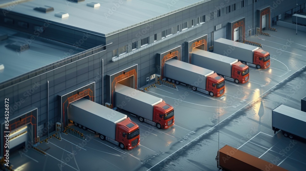 Cross docking Facility with Efficient Goods Transfer Between Trucks for ...