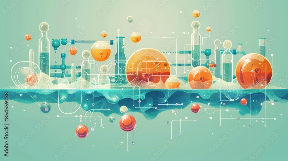 An educational infographic about electrolysis, featuring animations of ...