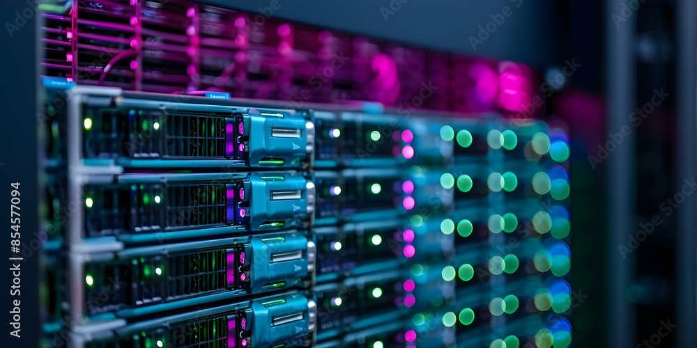 Locked server rack emphasizes physical security for secure 5G network ...