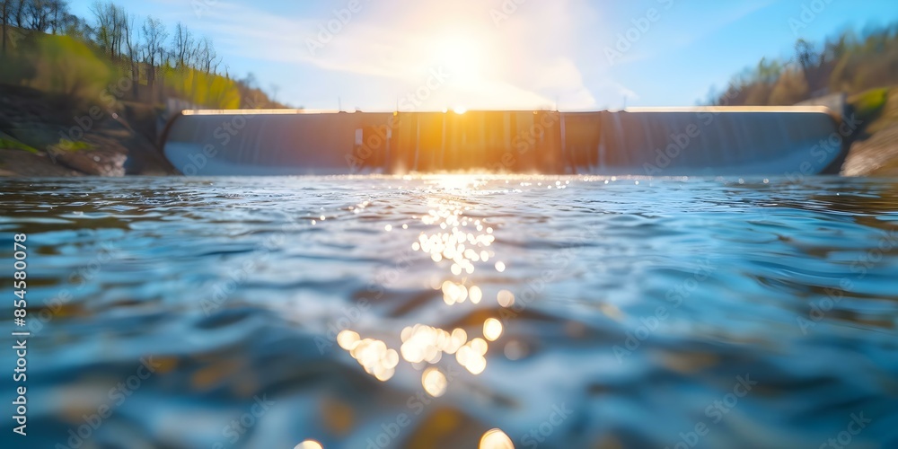 Image of dam essential for green energy linking renewable sources to ...