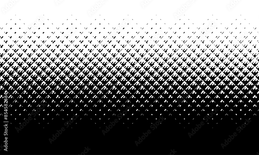Black on white background. Black and white dissolve halftone grunge ...