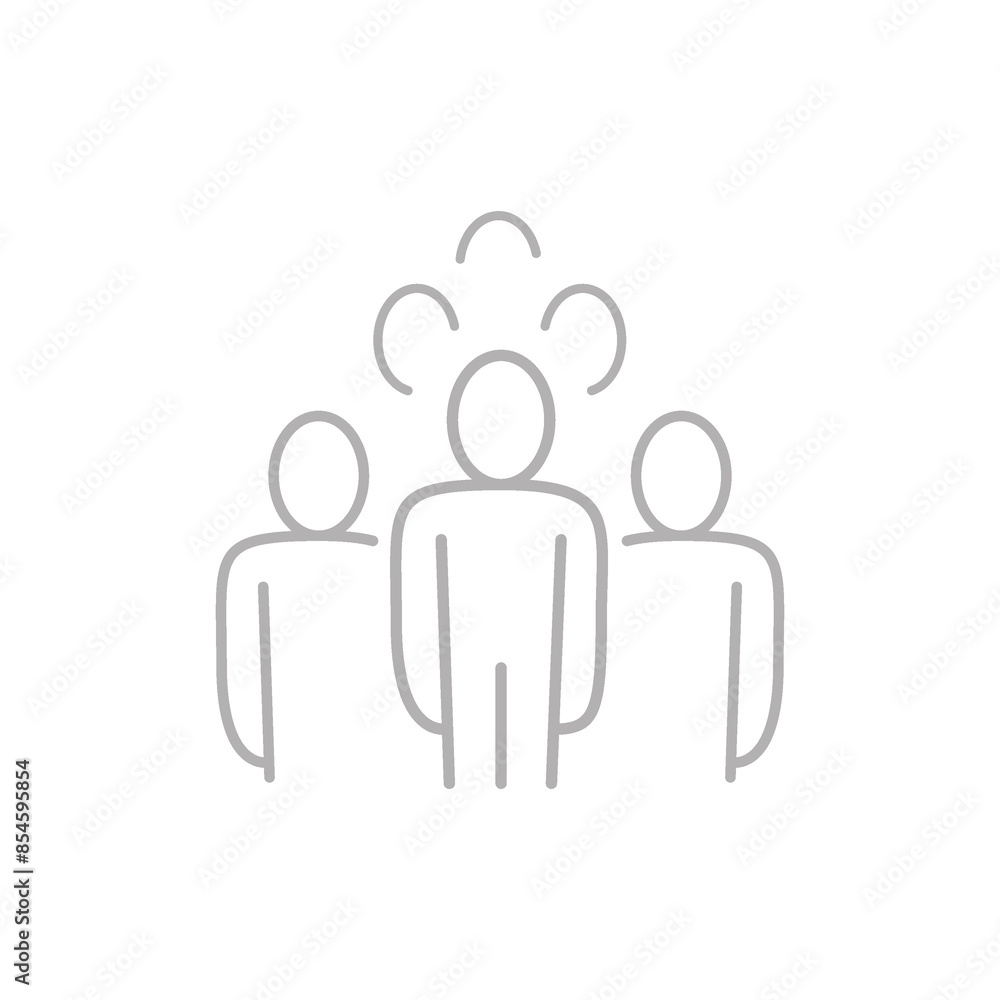 Flat illustration in grayscale. Avatar, user profile, person icon ...