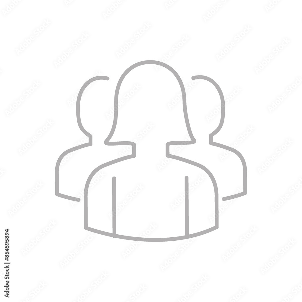 Flat illustration in grayscale. Avatar, user profile, person icon ...