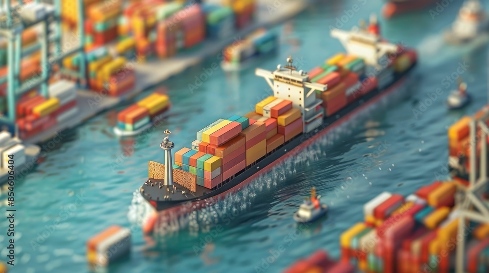 Detailed infographic showcasing the comprehensive journey of a shipping ...