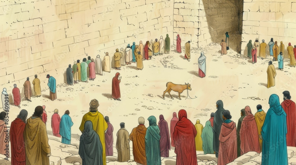 Leviticus,The Day of Atonement,Artistic Depiction of Atonement Ritual ...