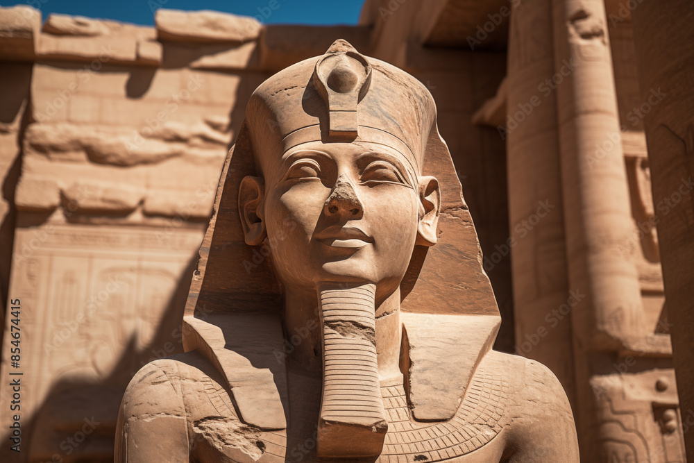 Bust of Pharaoh Ramses 2 Ancient Egypt. Egyptian civilization. Topics ...