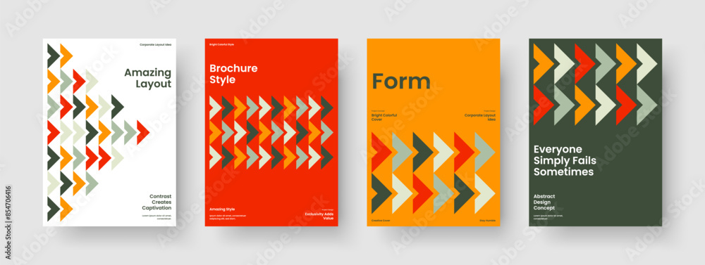 Modern Background Template. Creative Poster Layout. Geometric Brochure ...