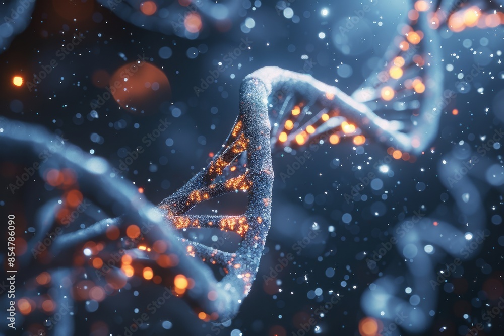 CRISPR-Cas9 Gene Editing Technology - Molecular Structures and DNA ...