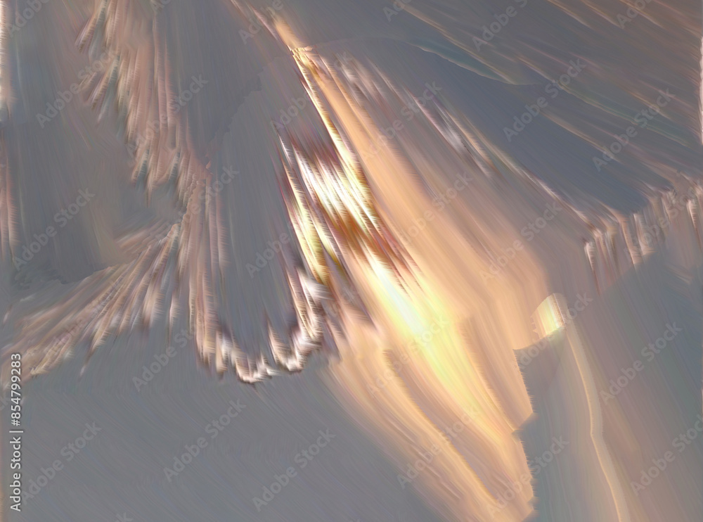 Feathers of the Phoenix bird. Splashes of a fire flower. Fiery streams ...