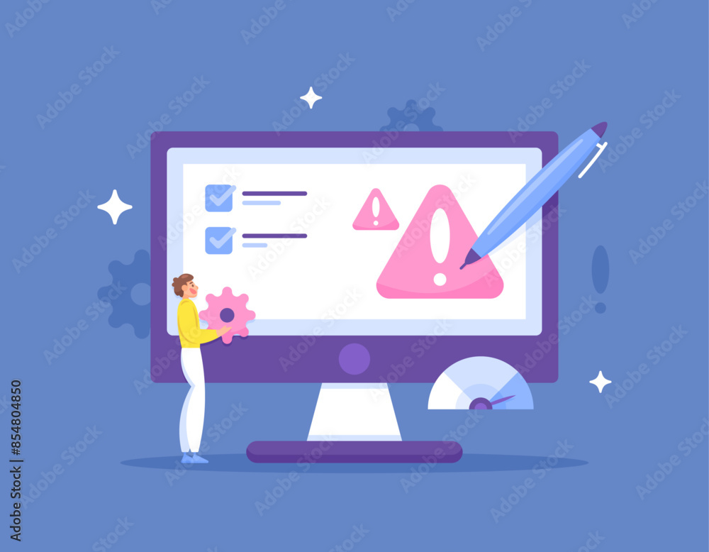 risk register concept. documents used for risk management. data and ...