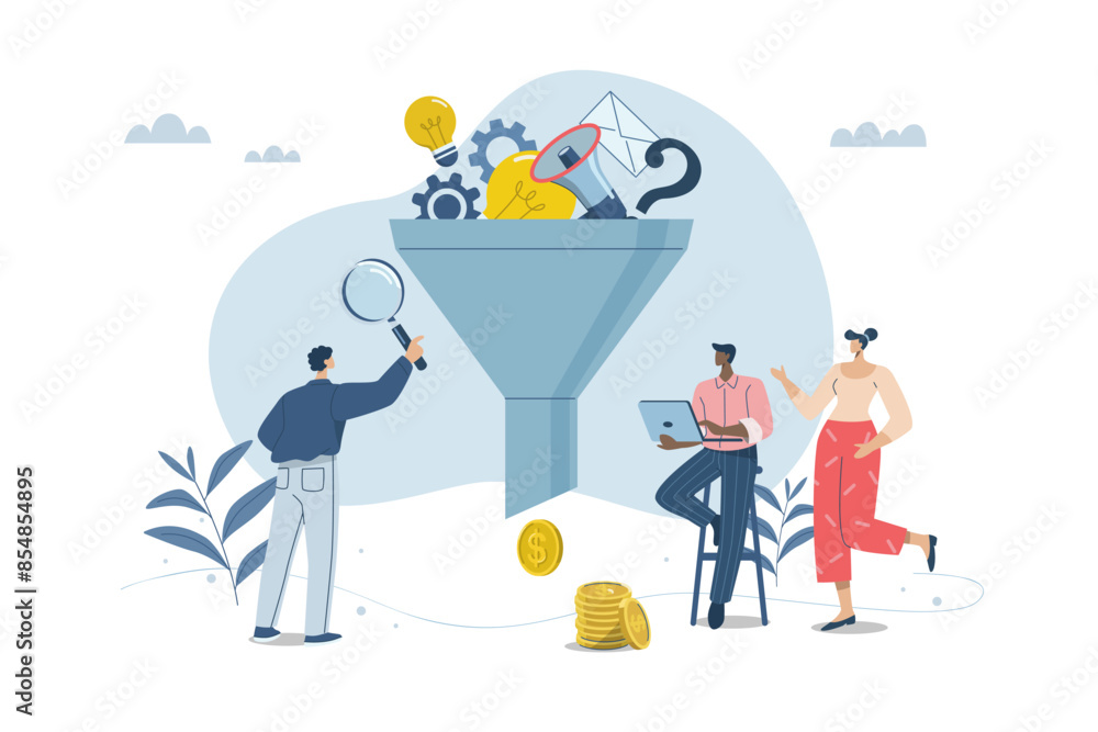 Collecting and filtering business ideas for return or profit, Business ...