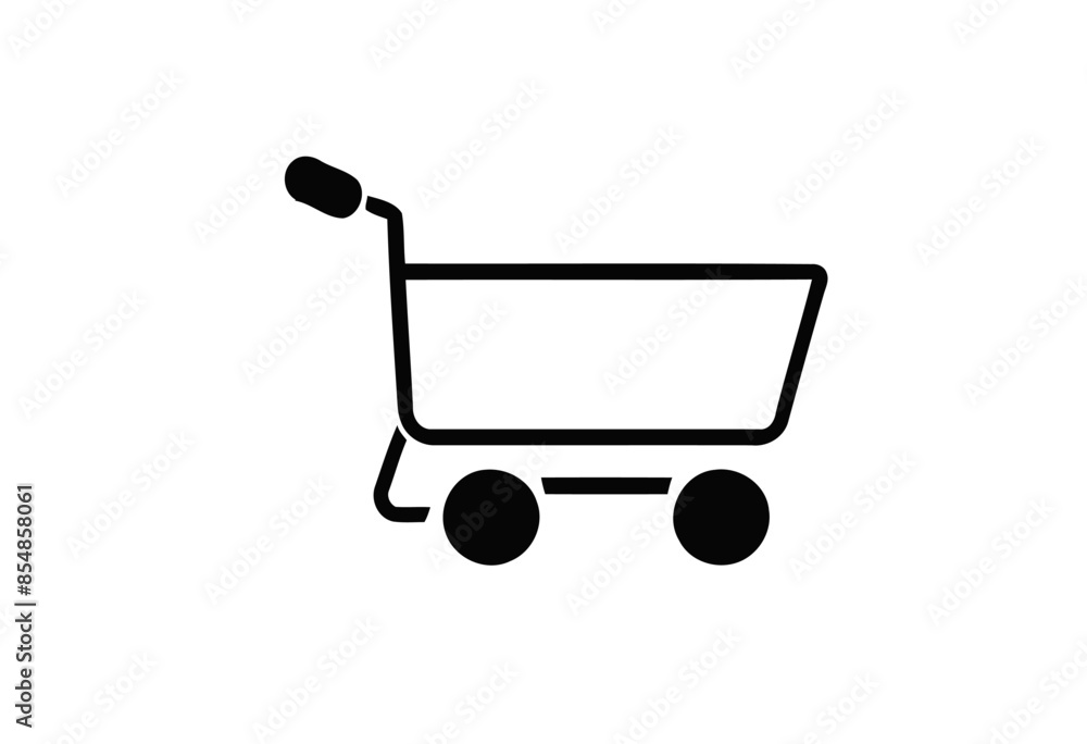 Editable Shopping Cart Line Art Icon for UI/UX Design Stock Vector ...