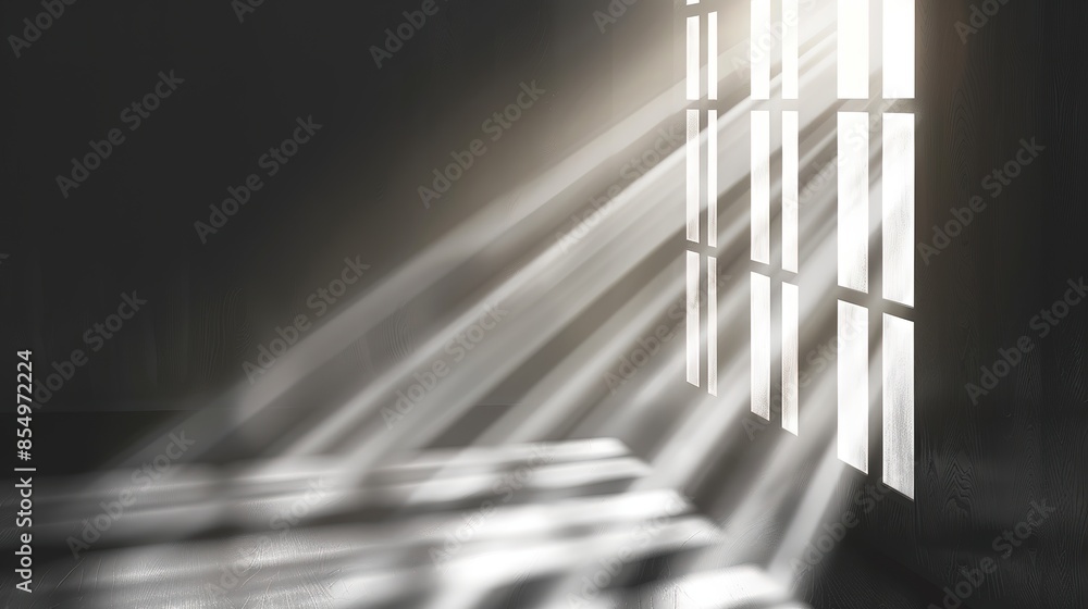 Elegant Light and Shadow Effects on Transparent Background with Subtle ...