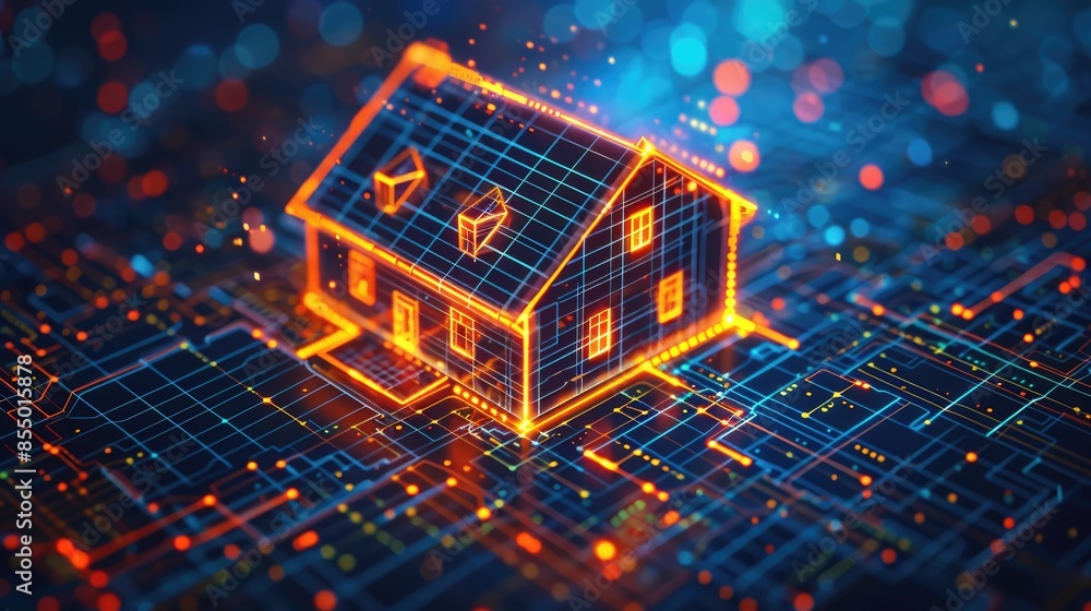 Detailed 3D Outline Icon of Property Management Systems: Essential for ...