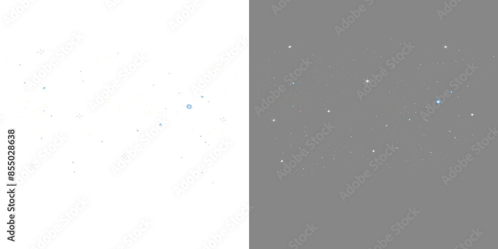 Moon, star, stars, sparkles, falling star, isolated on transparent ...