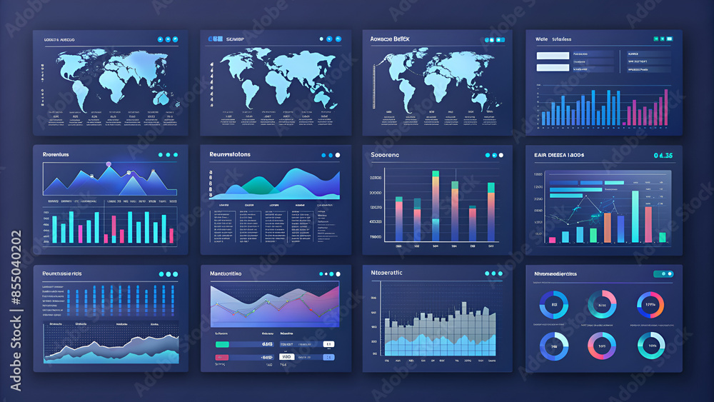 Editable Infographic Templates. Use in corporate report, marketing ...