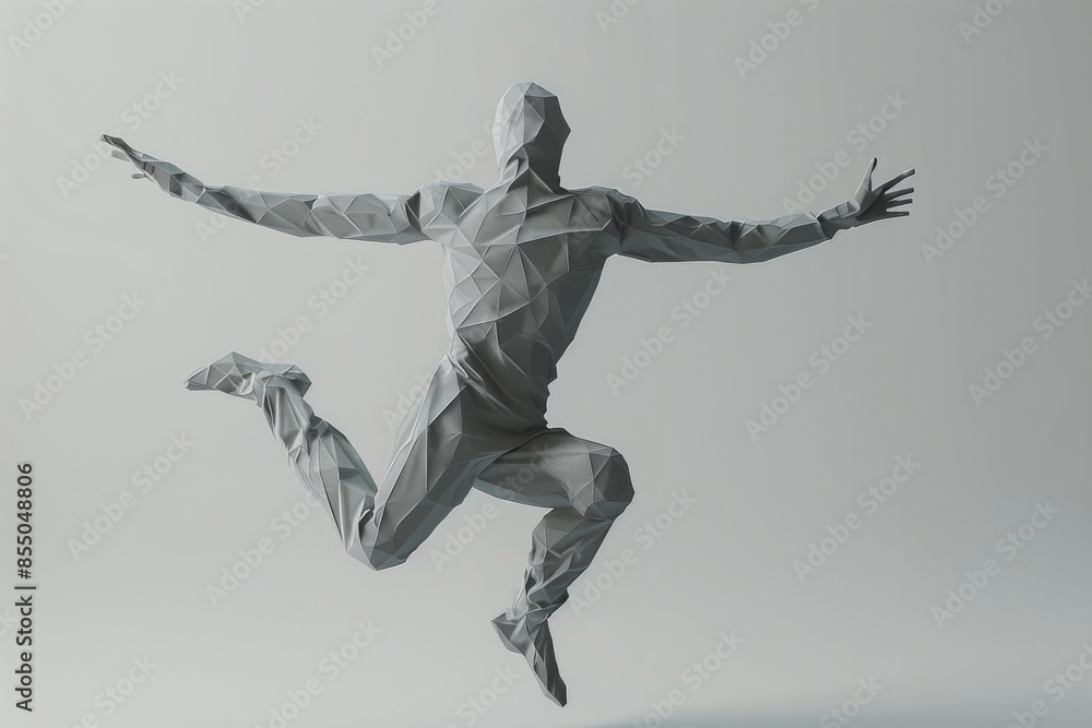 The future of stock will be run by 3D abstract technology. Low poly ...