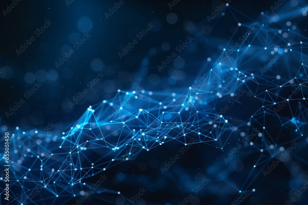 Landscape background with mesh structure. Polygonal wireframe ...