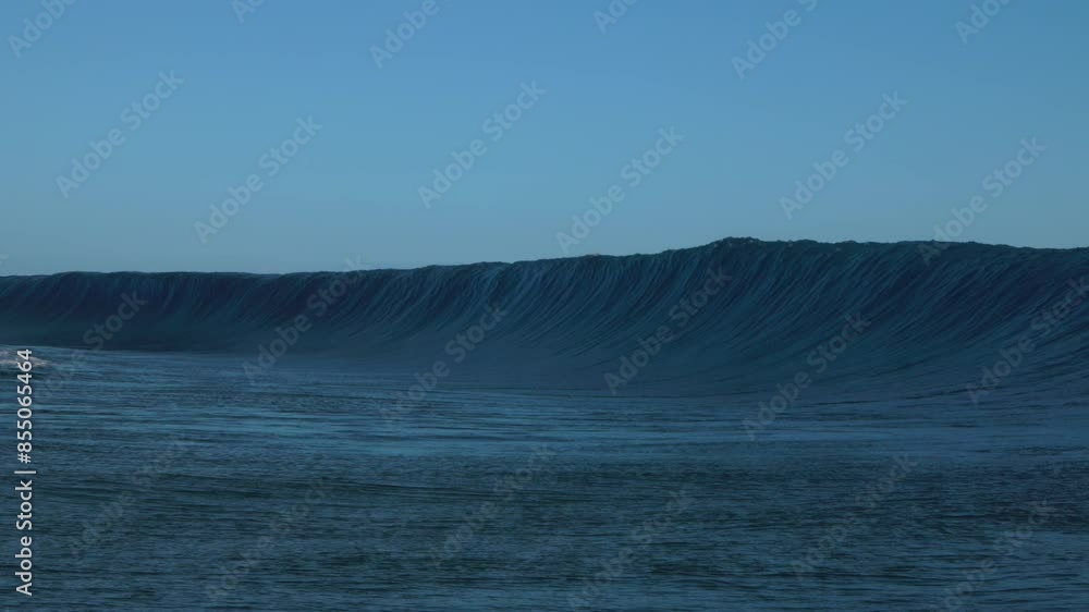 Tahiti Teahupo'o wave famous surfing barrel French Polynesia slow ...