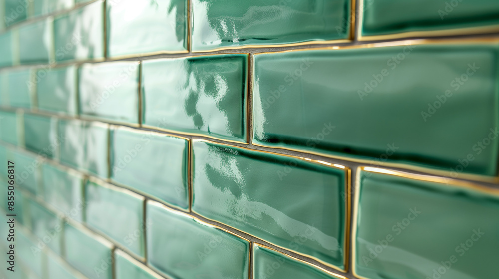 Emerald Green Metro (Brick) Style Glossy Tile (Tiles) for Kitchen of ...