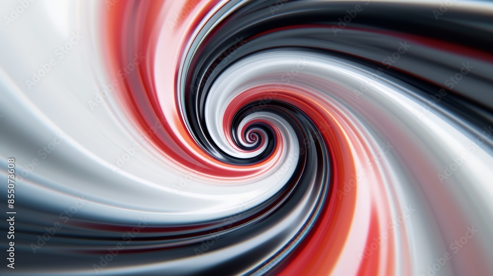 Artistic photo of abstract spiral lines, smooth curves and sharp twists ...