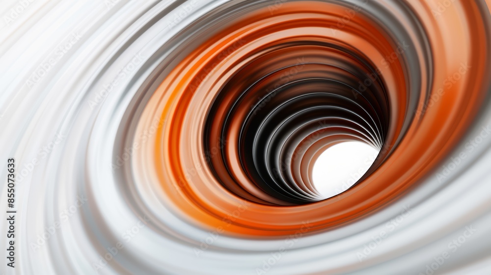 Artistic photo of abstract spiral lines, smooth curves and sharp twists ...