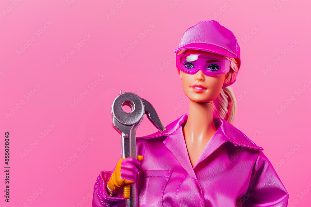cute girly doll dressed as a ca mechanic, paradigm change, inclusion ...
