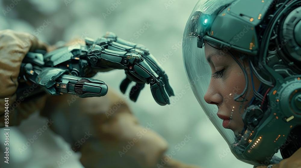 Imagine about the highest technology of humanity and a half of human ...