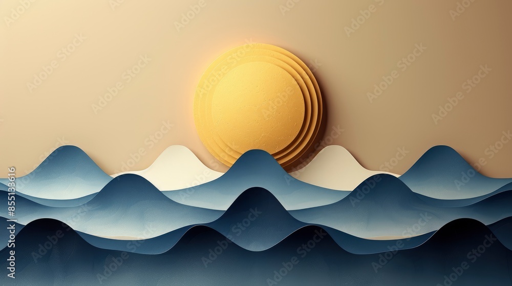 Vector illustration of multiple rectangles on an olive background ...