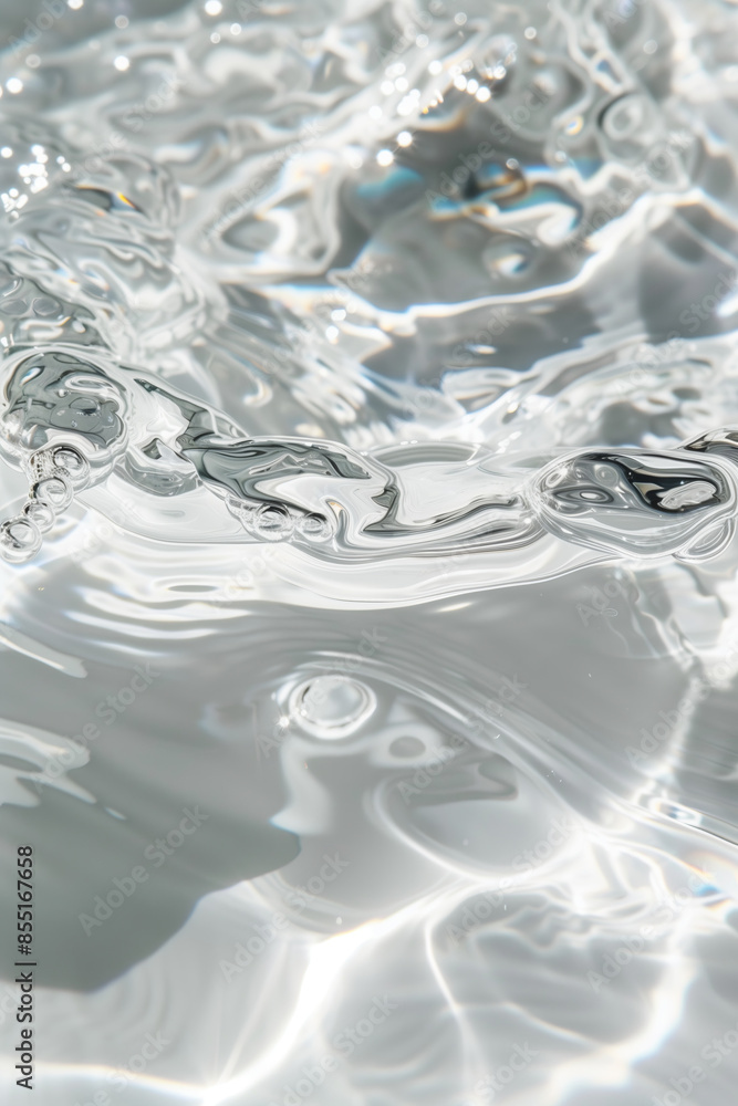 Foto de Clear transparent shiny sunshine water splash texture ...