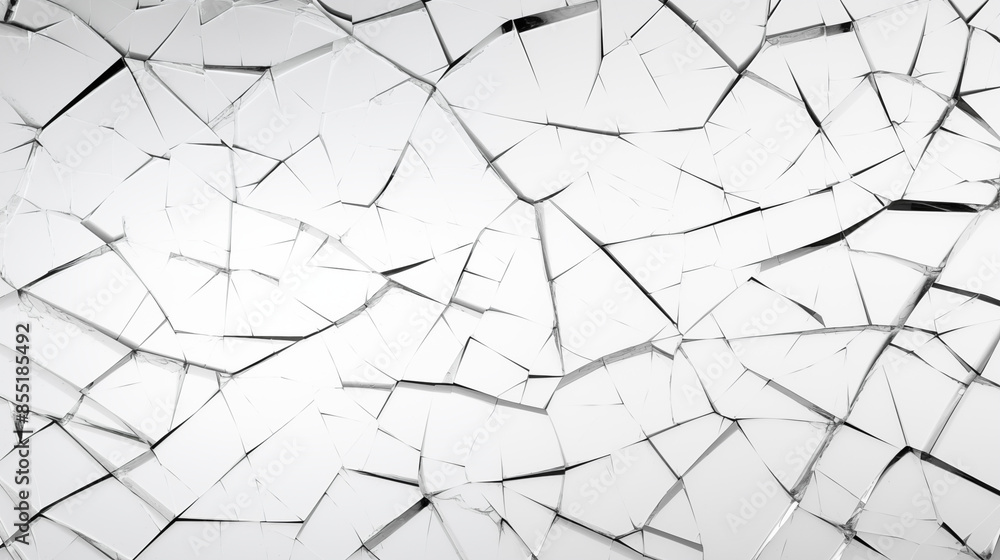Broken Cracked Transparent Glass, Texture Background Abstract Image ...