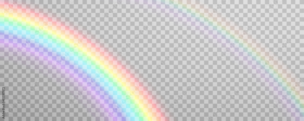Rainbow icon, rainbow. Raindrops on transparent background. Realistic ...