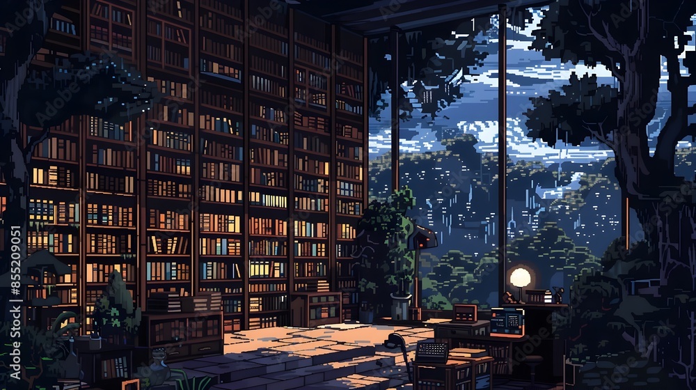 Dive into the Digital Library of Babel A Pixel Art Odyssey of Language ...