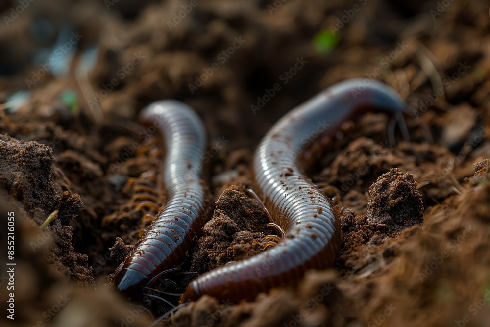 earthworms on wet soil Space for text, Unveiling the Vital Role of ...