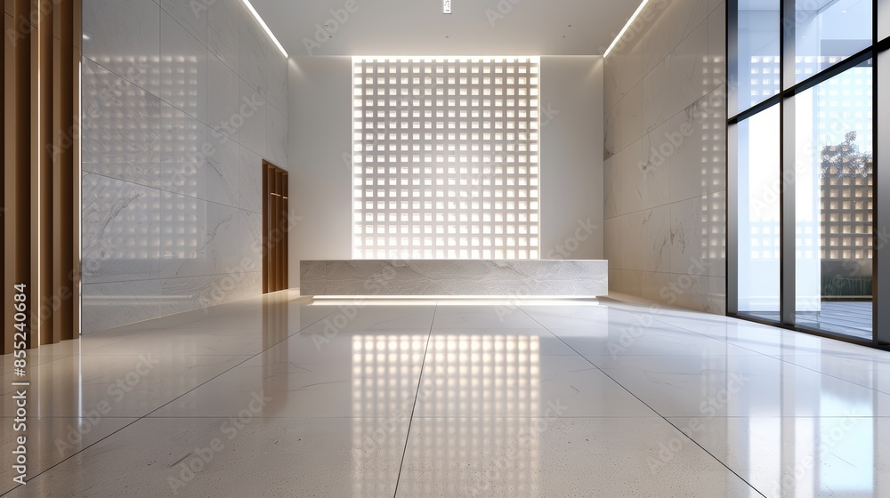 Memorial hall wall layout with modern commemorative style ...
