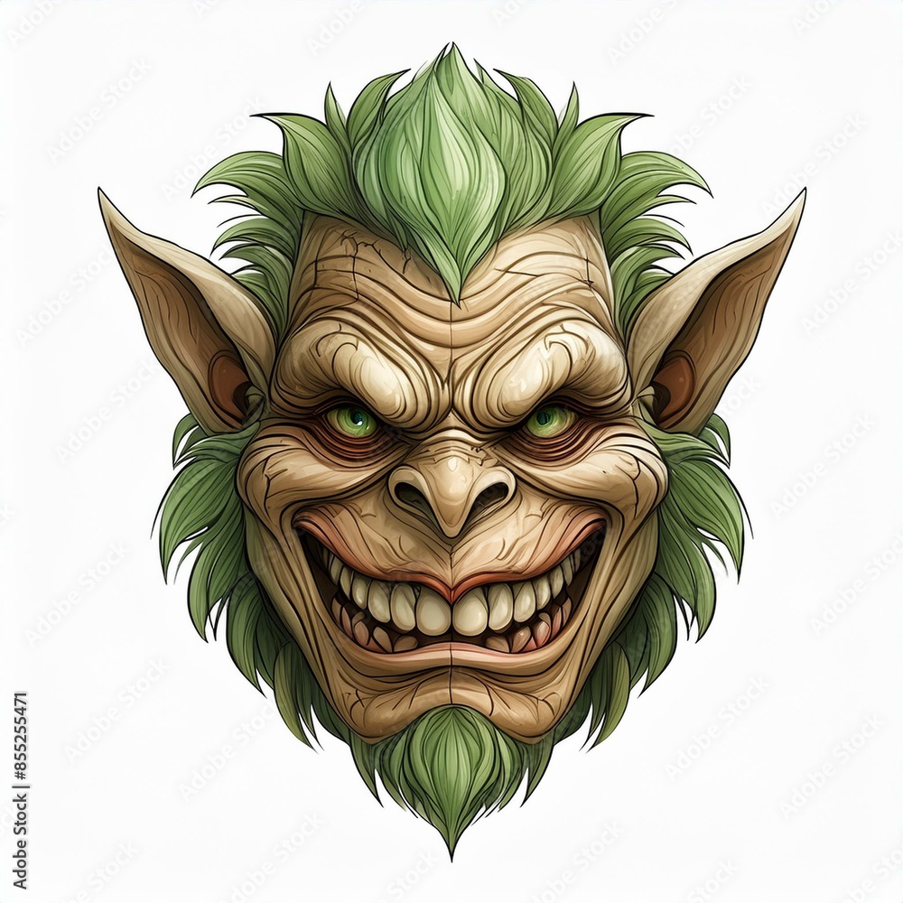 troll face of a ai character Stock Illustration | Adobe Stock