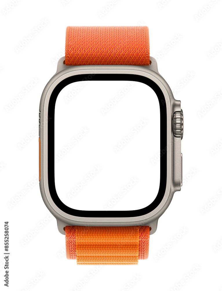 Realistic mockups of the new Smart Watch Ultra in Orange Alpine colour ...